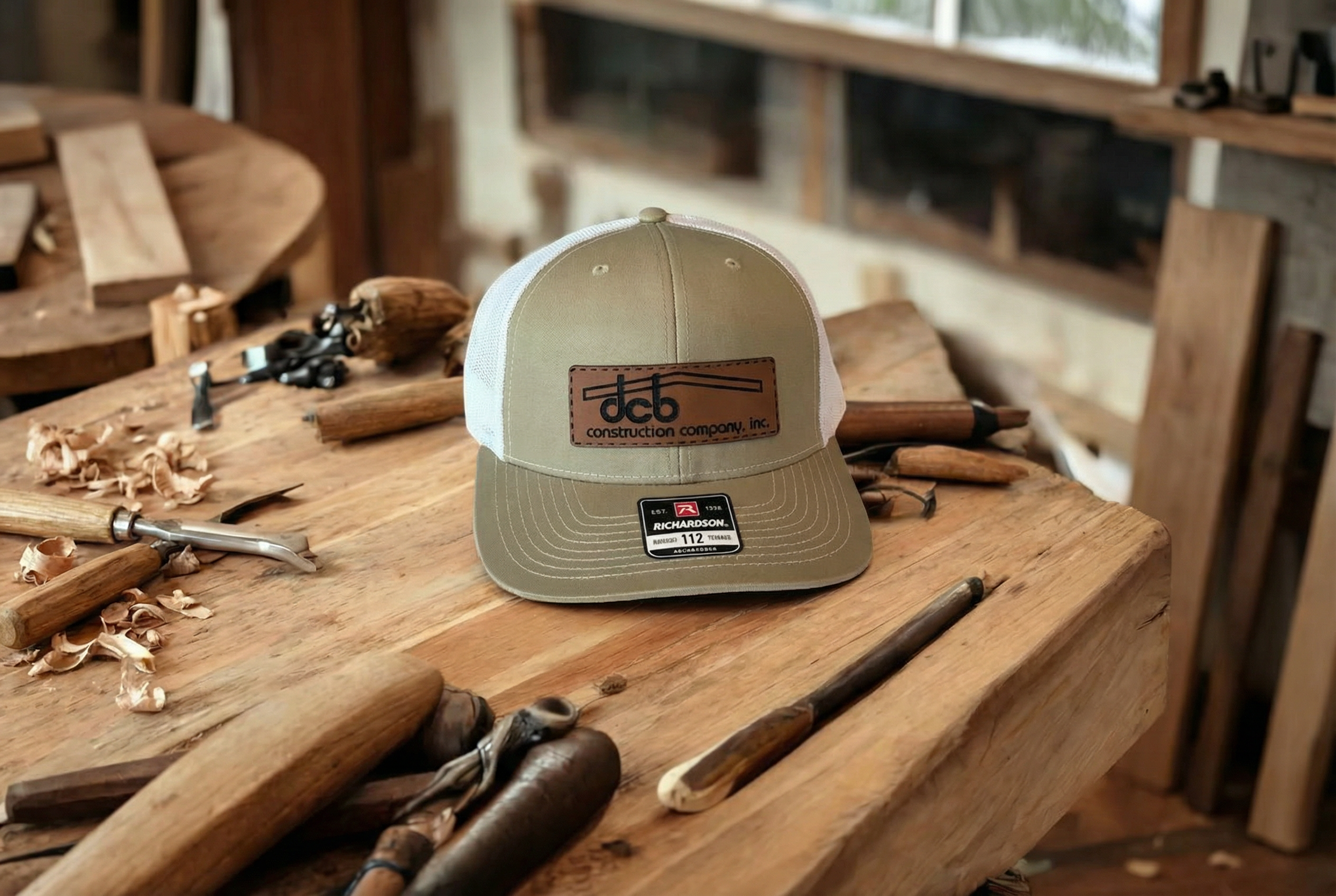 Custom Patch Hats - Leather & UV Printed | Corporate Branding - Slate ...